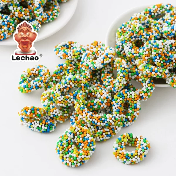 Wholesale Crunchy Gummy Rings, Bulk Crispy Chewy Candies